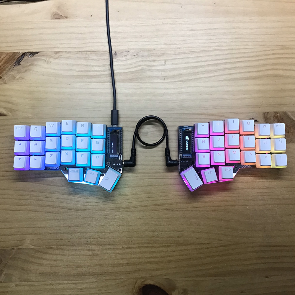 Teclado Corne MX Hotswap v3.0.1 - Teclados Mecánicos