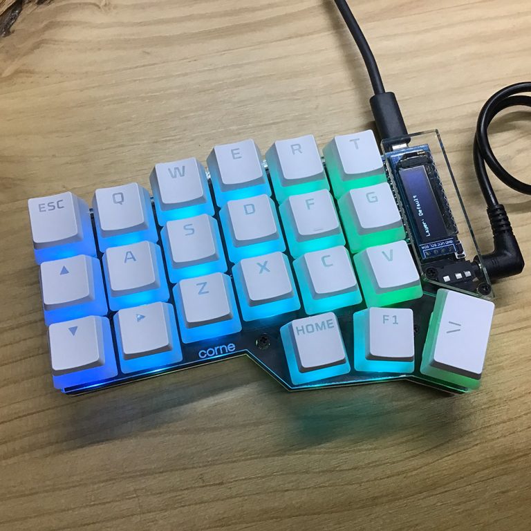 Teclado Corne MX Hotswap v3.0.1 - Teclados Mecánicos