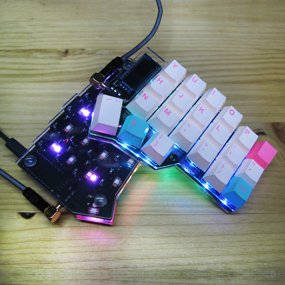 Corne Keyboard + Tai-Hao Miami Surf - Teclados Mecánicos