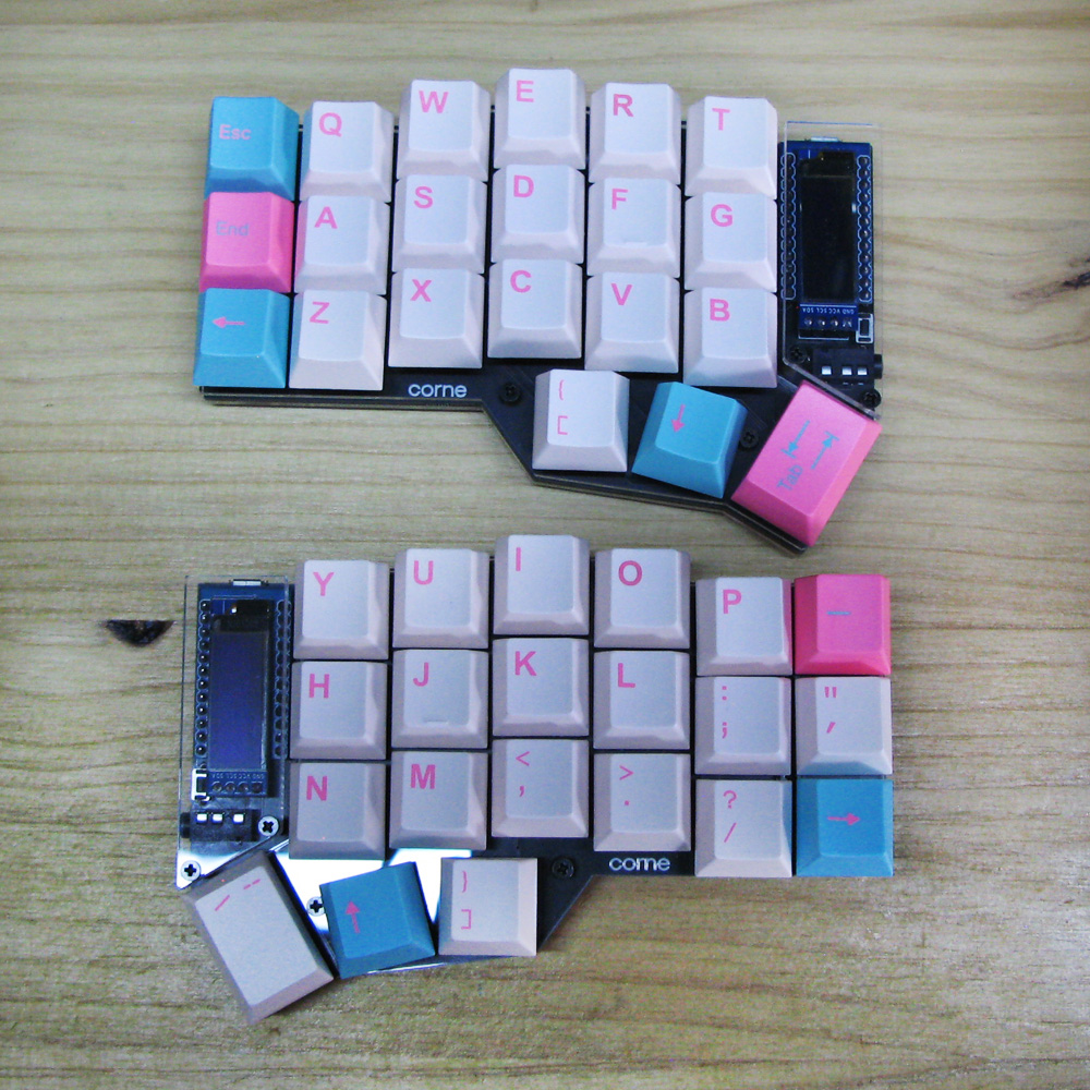 Corne Keyboard + Tai-Hao Miami Surf - Teclados Mecánicos